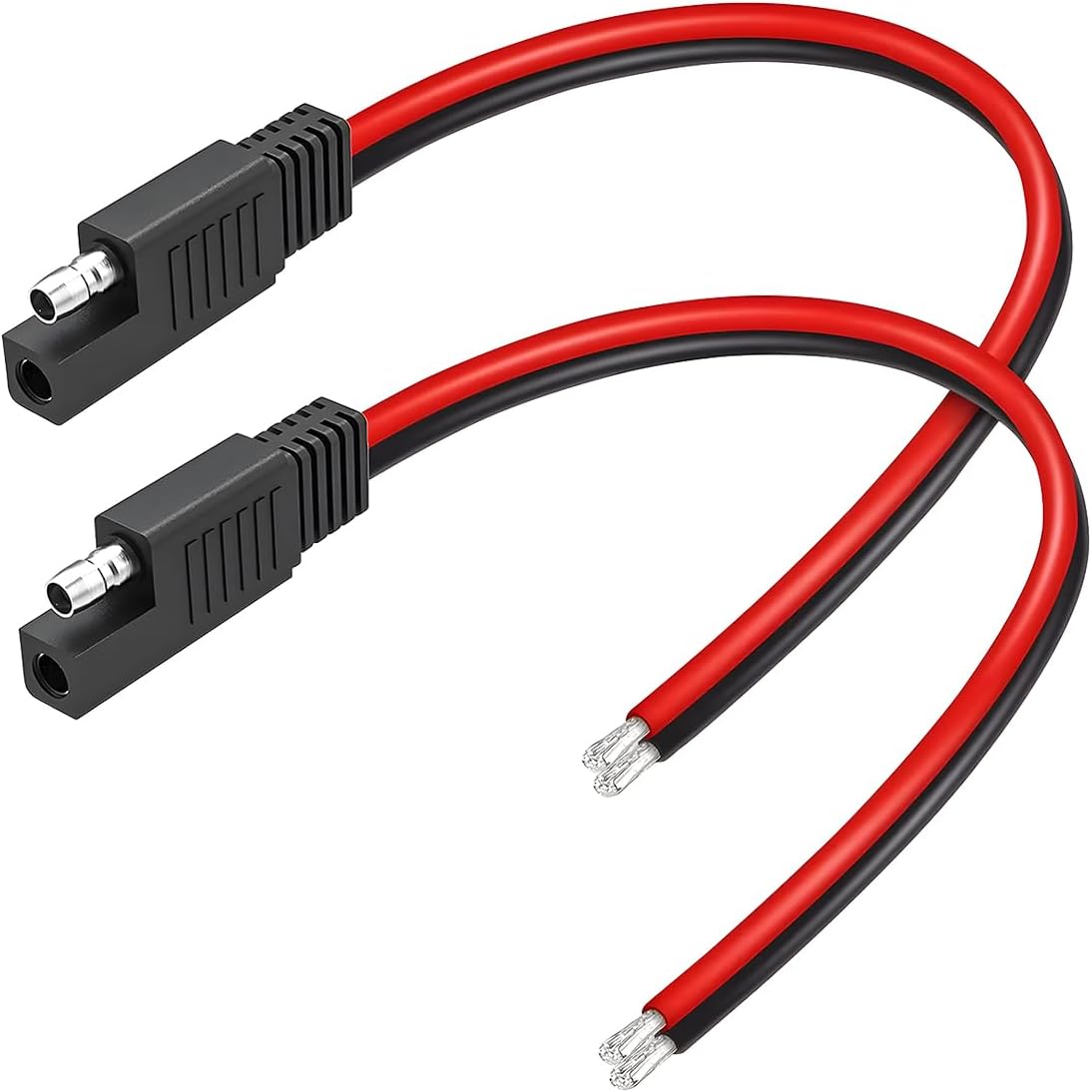 Amazon.com: Osilly 2PCS 14AWG 1FT Car SAE Extension Cable, Quick ...