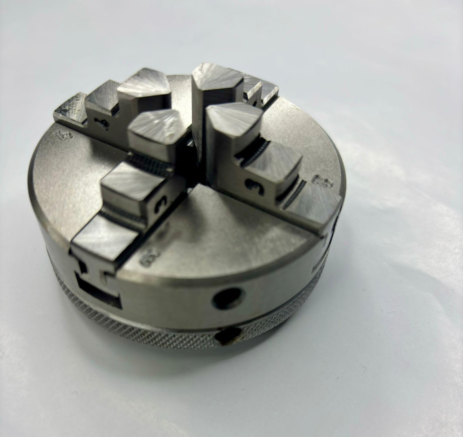 Lathe Chuck 4-Jaw,Self Centering Reversible Chuck Hardened Steel Jaws ...