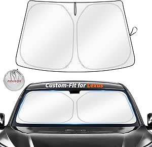 Amazon.com: Custom-Fit for Lexus Windshield Sun Shade, Car Sunshade ...