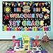 Welcome to 1st Grade Banner, Large Size First Day of School - Want It All