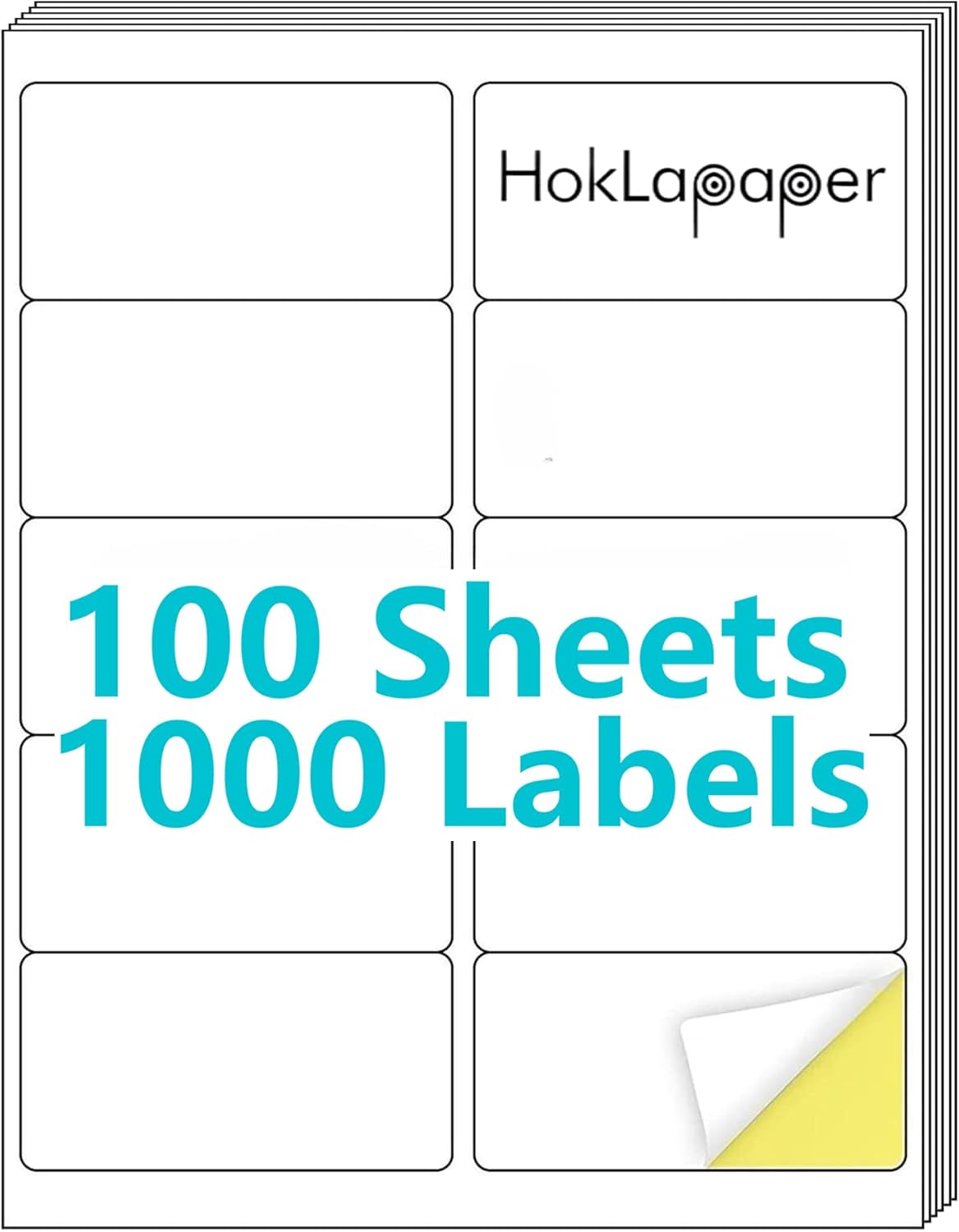 Amazon.com : Hoklapaper 2" x 4" Shipping Labels,Printable White Mailing ...
