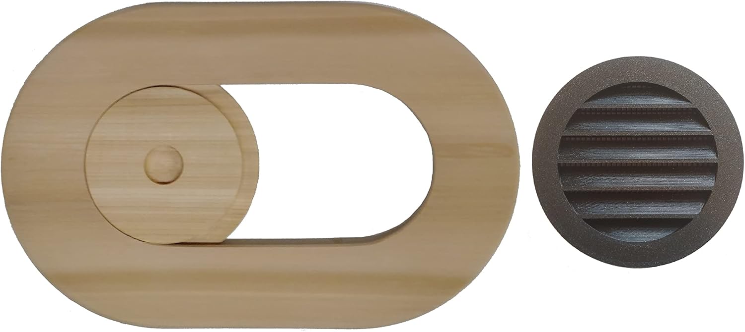 Amazon.com: Sauna Vent kit, Sliding Cover Chute and External Hood ...