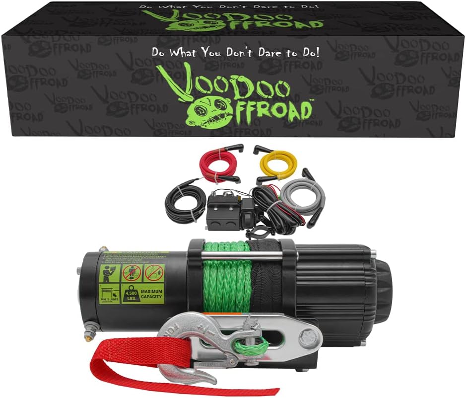 Amazon.com: VooDoo Offroad P000025 Summoner UTV Winch with Synthetic ...