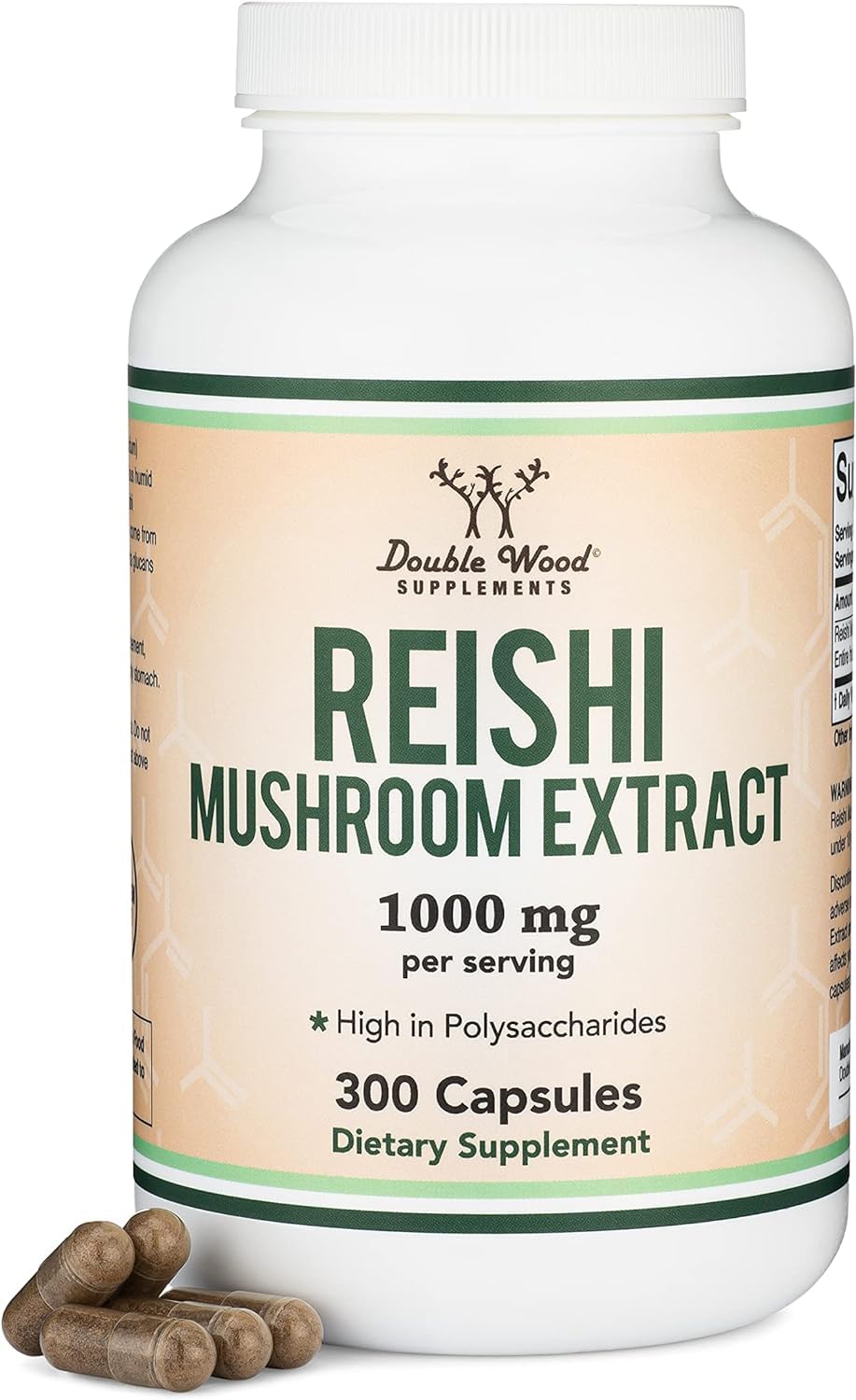Buy REISHI MUSHROOM CAPSULES (4:1 GANODERMA EXTRACT, 1,000MG RED REISHI ...