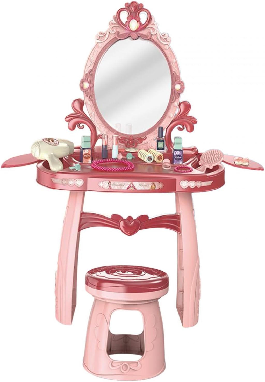 koolsoo Kids Vanity Set with Lights and Music Realistic Montessori ...