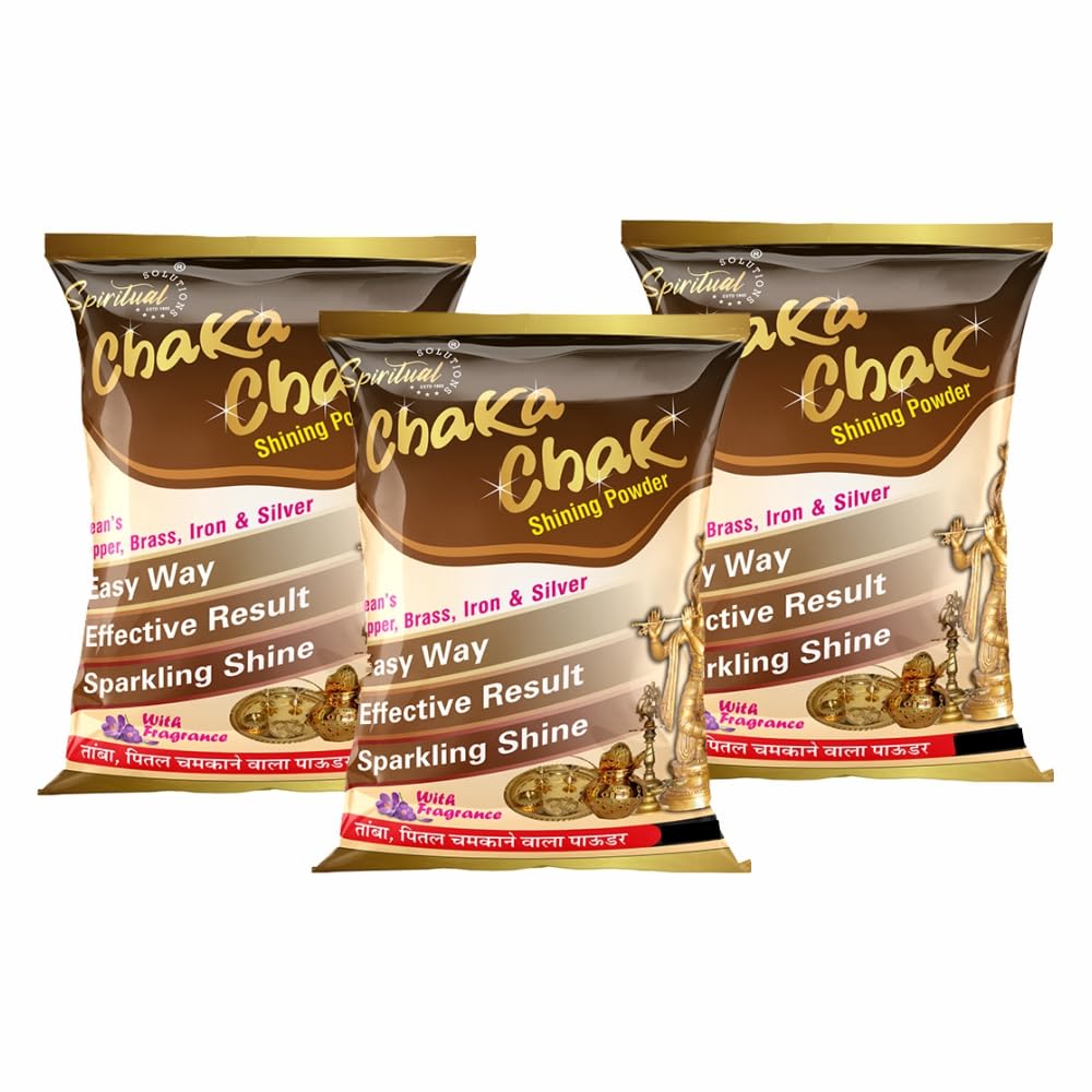 SPIRITUAL SOLUTIONS Chaka Chak Metal Shining Powder (200 Gms Each ...
