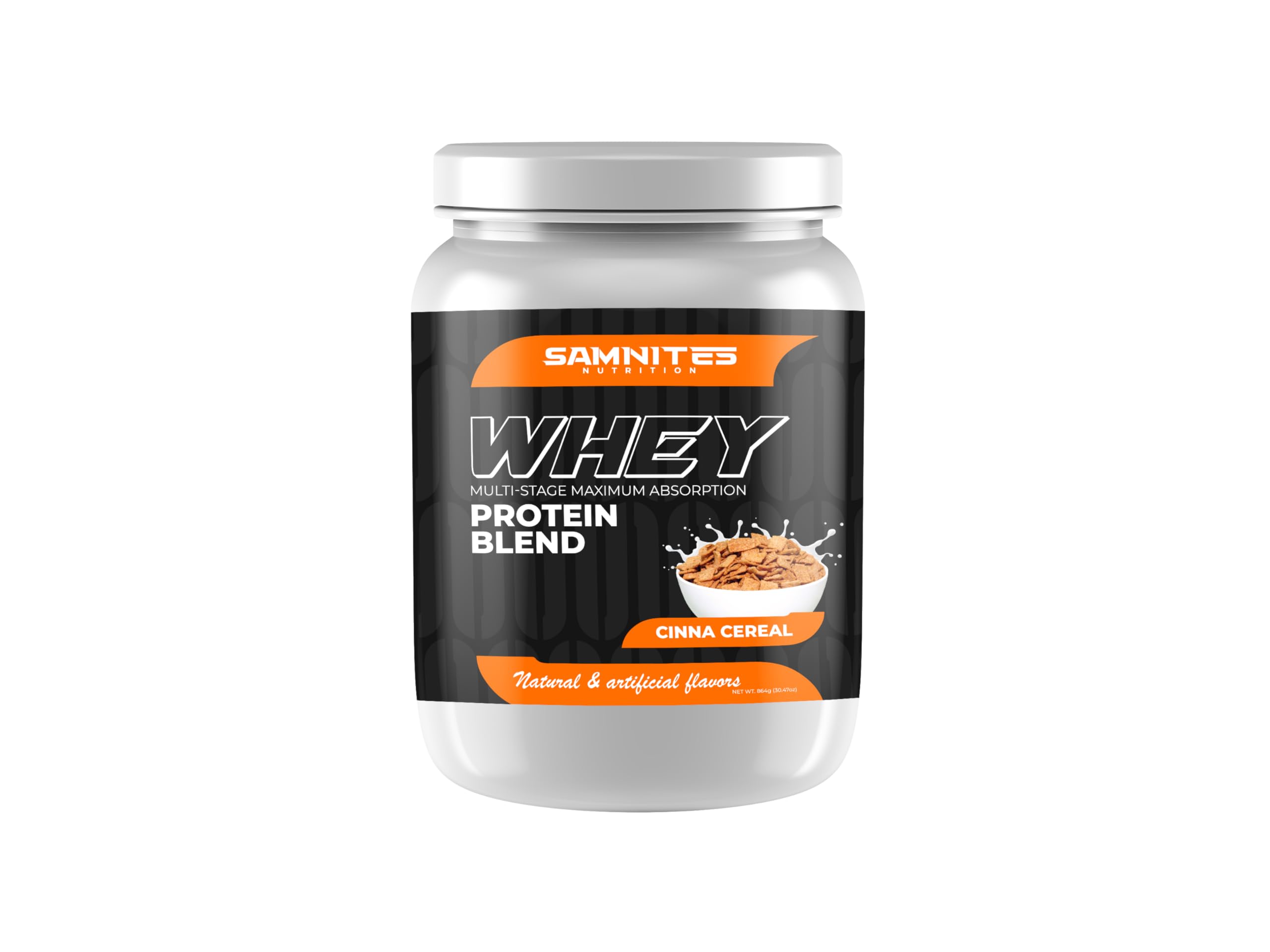Amazon.com: Samnites Nutrition Whey Protein Blend, Cinna Cereal Whey ...