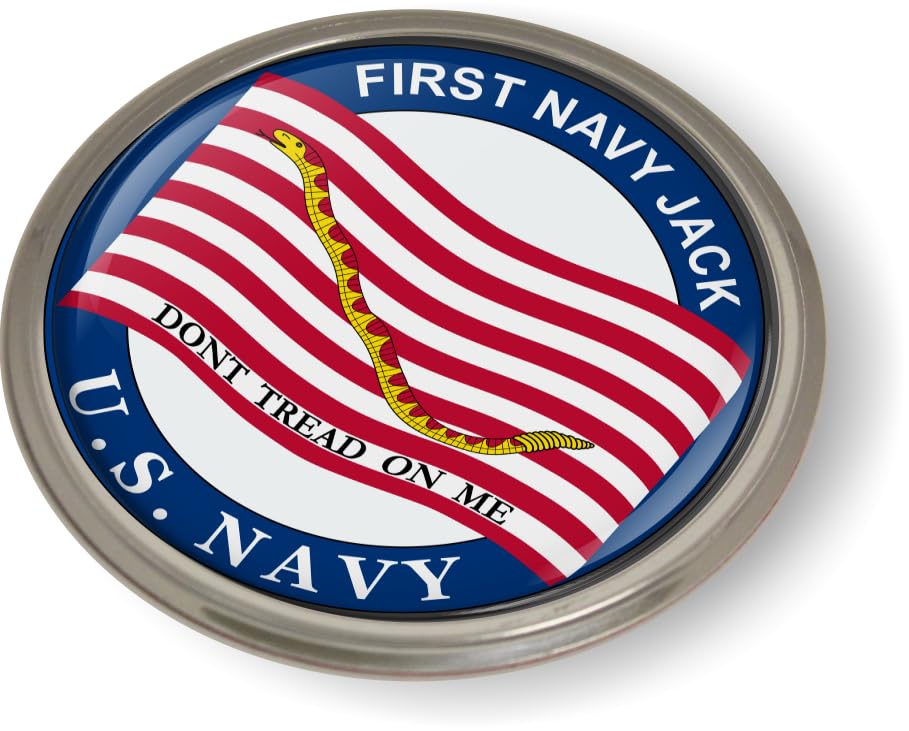 Licensed, U.S. Navy First Navy Jack Flag - Don't Tread on Me, Emblem ...