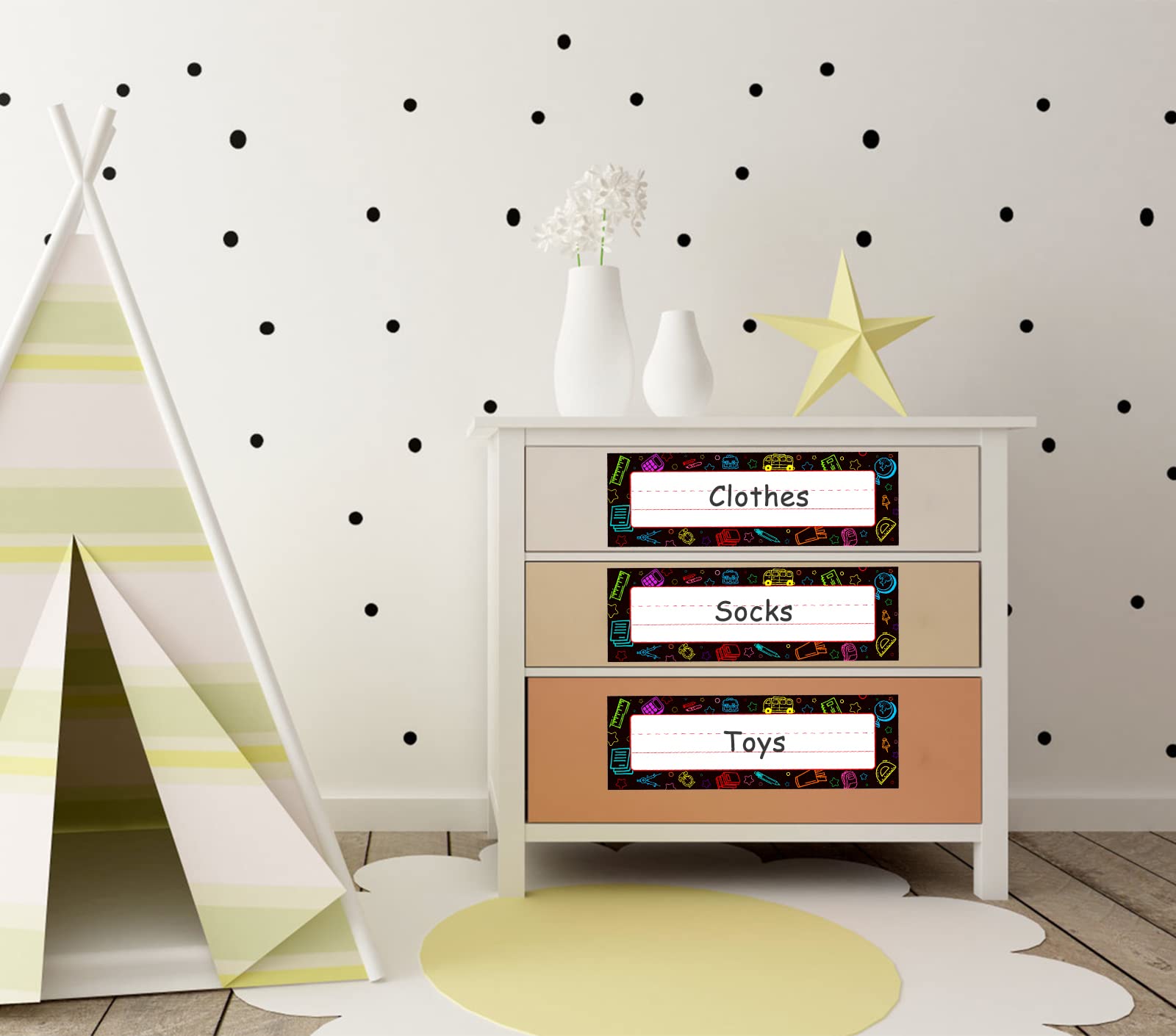 Pastel Classroom Decor Desk Name Tags For Classroom -36 Student Name ...