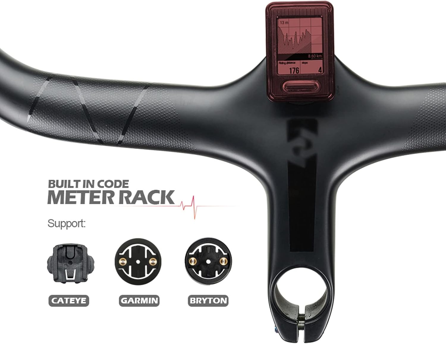 Buy JieLuoTE Integrated Handlebar, Carbon Road Integrated Handlebar 28 ...