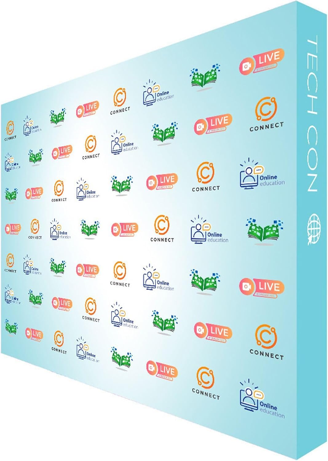 Amazon.com : Alghualy Custom Fabric Pop Up Straight Display, Trade Show ...