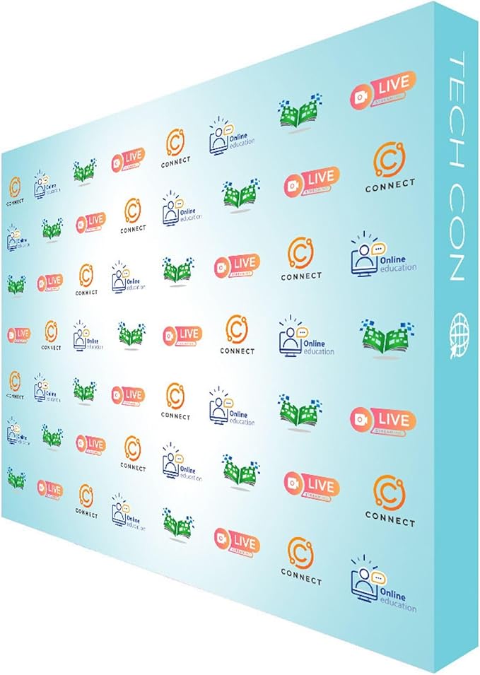Amazon.com : Alghualy Custom Fabric Pop Up Straight Display, Trade Show ...