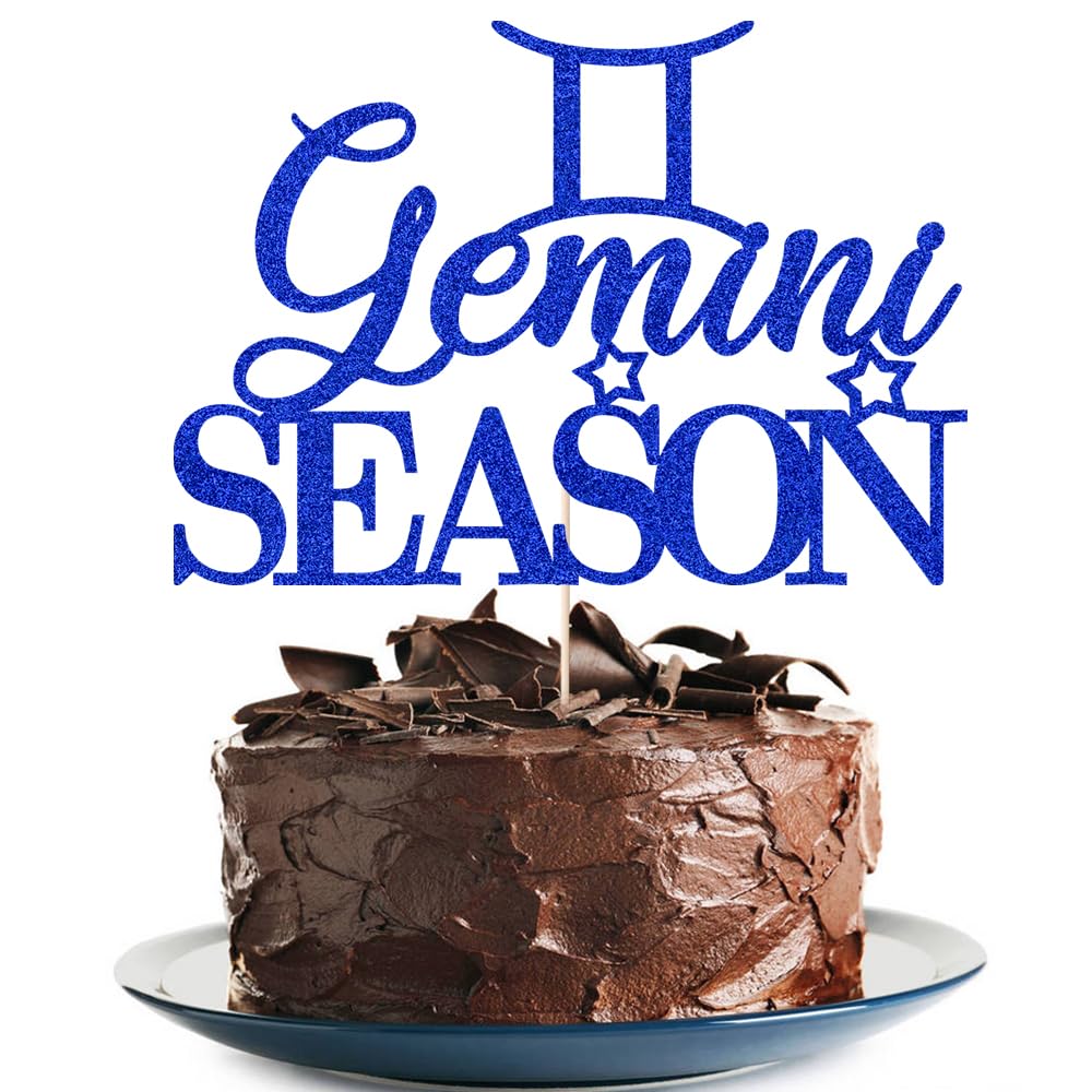 Snapklik.com : Gemini Season Cake Topper, Birthday Cake Decor, Gemini ...