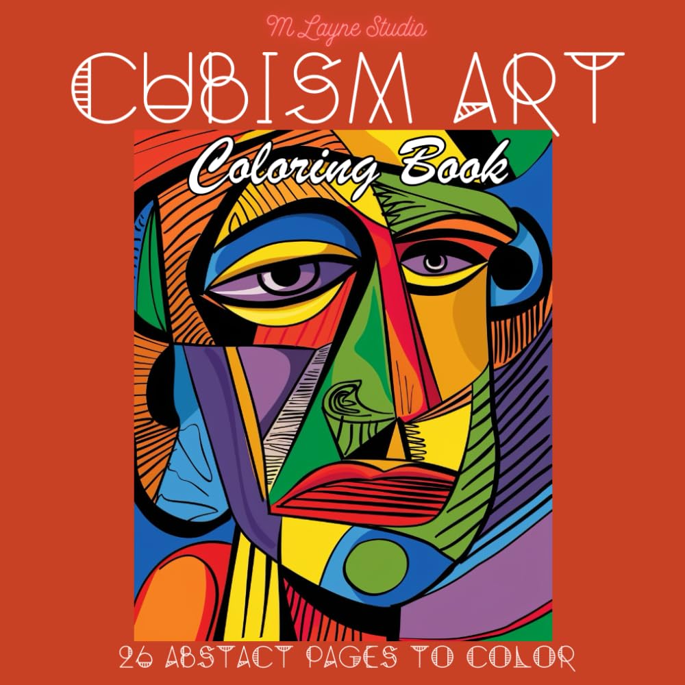 Amazon.com: Cubism Art Coloring Book: 26 Abstract Pages To Color ...