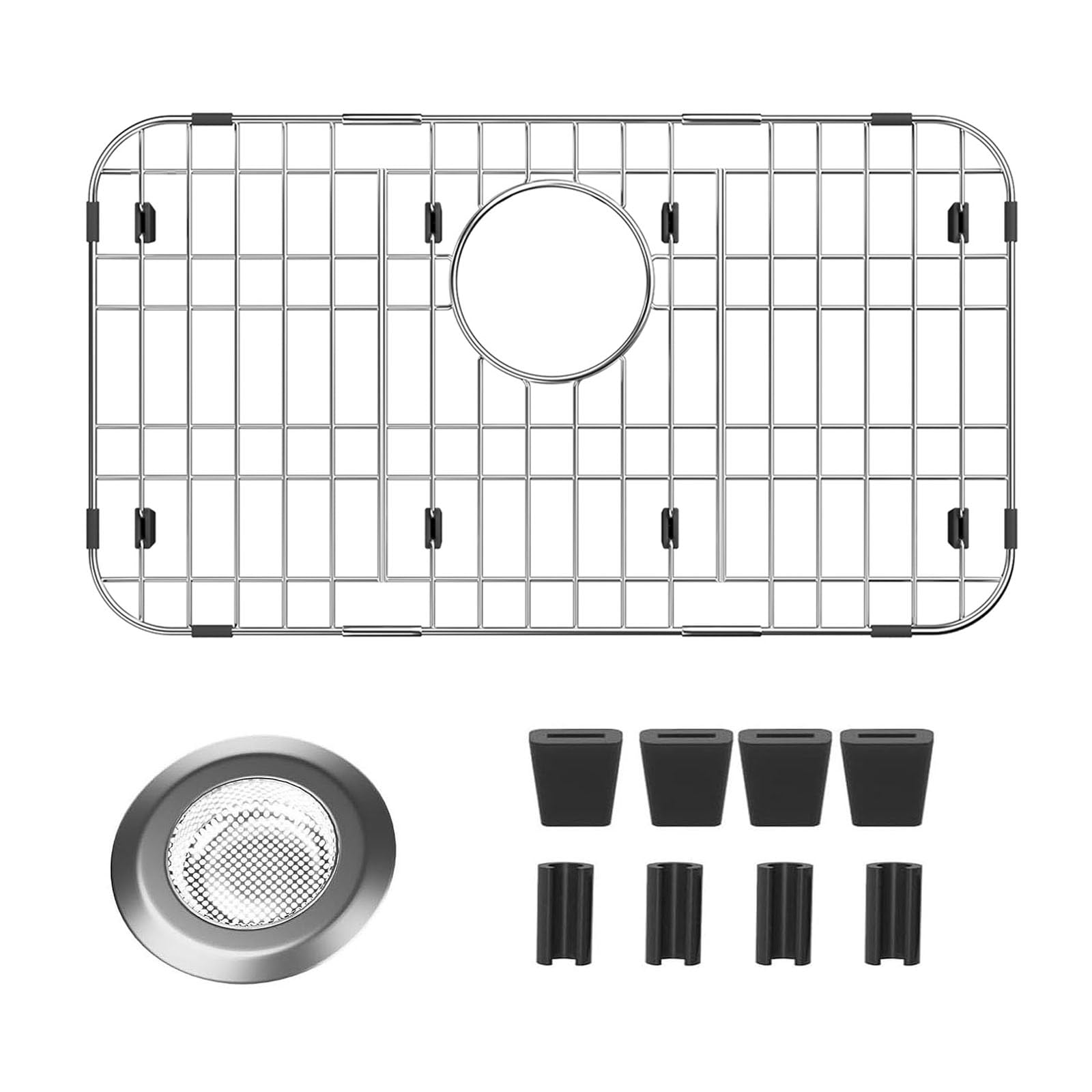 Amazon.com: 23" x 13" Sink Protectors for Kitchen Sink, Metal Sink Rack ...