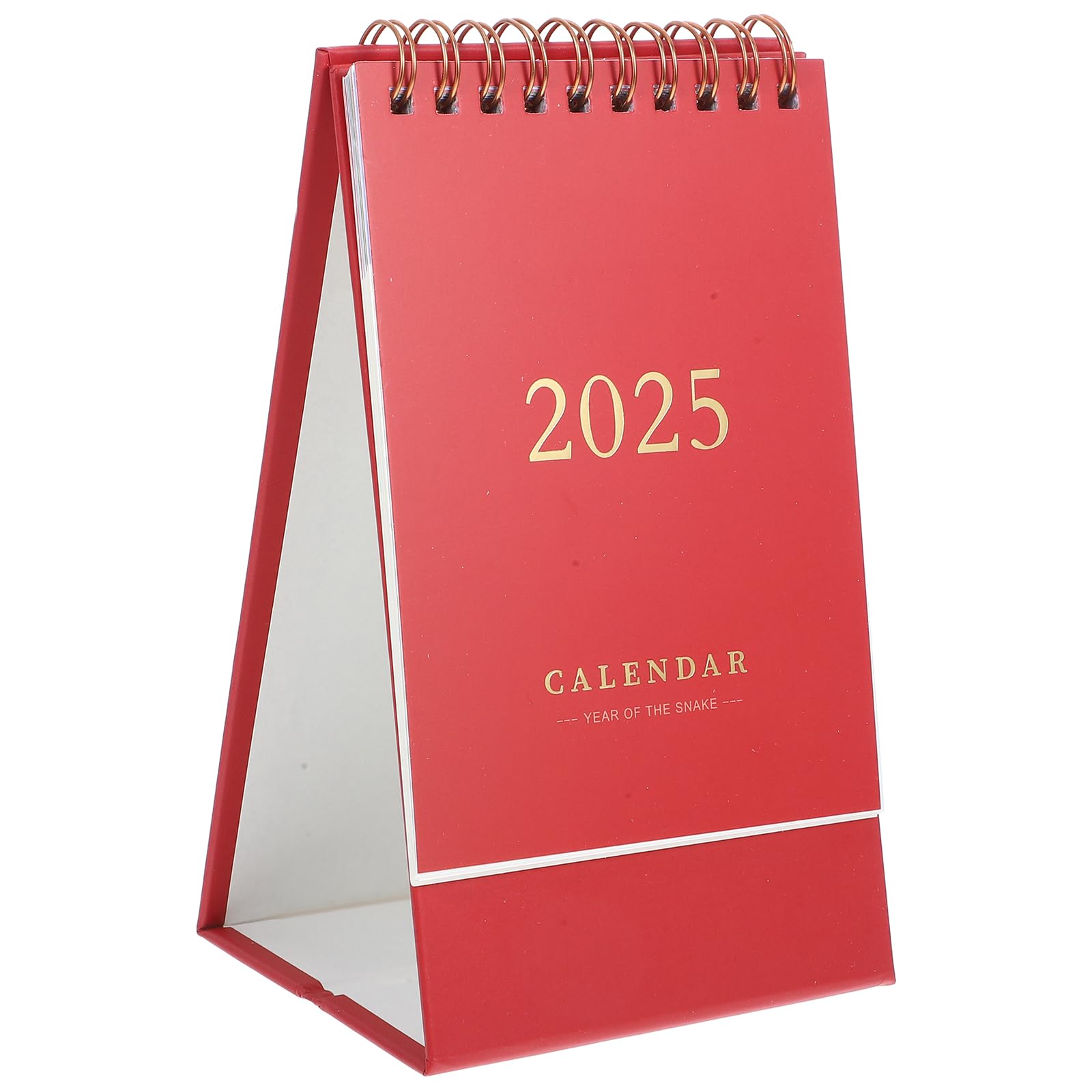 Amazon.com : NUOBESTY Mini Desk Calendar Red 2025 Standing Flip ...
