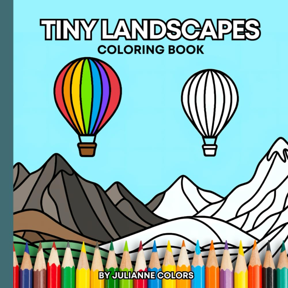 Amazon.com: Tiny Landscapes Coloring Book: 9798877627949: Colors ...