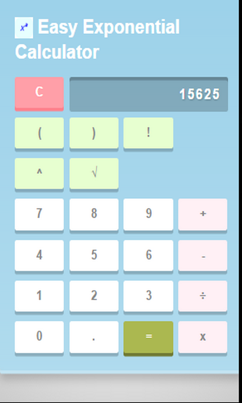 Easy Exponential Calculator - App on Amazon Appstore