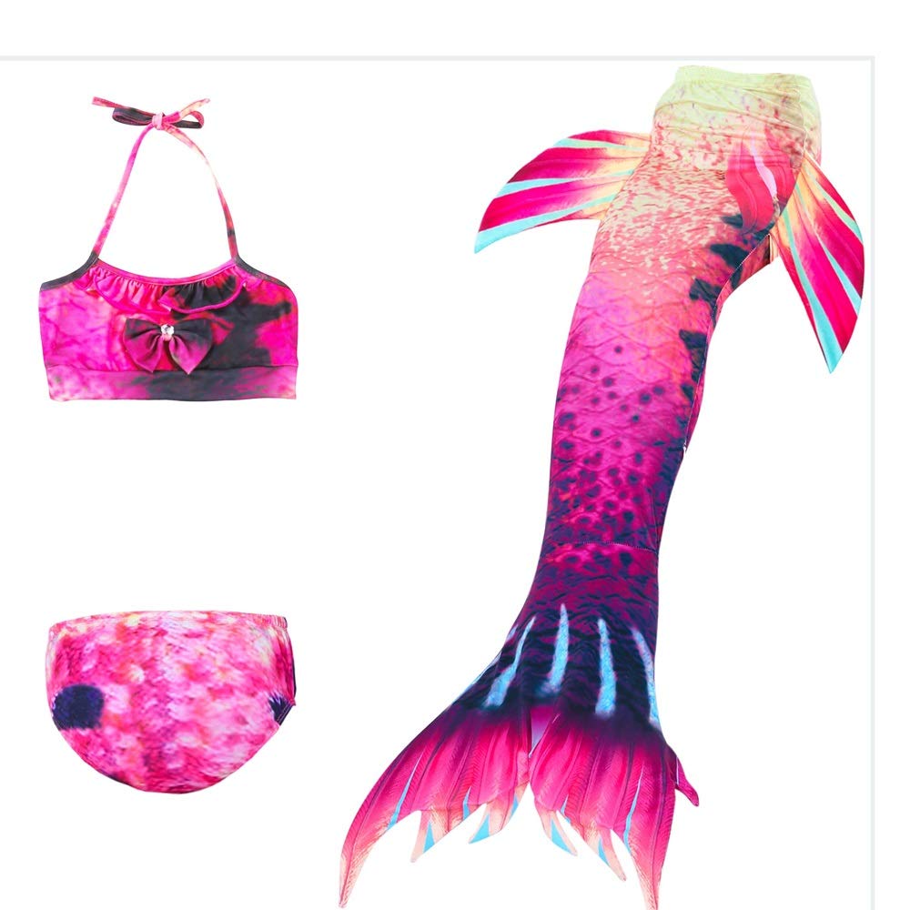 Mermaid Tails Swimsuit With Fin Swimming Costume Swimwear With Monofin ...