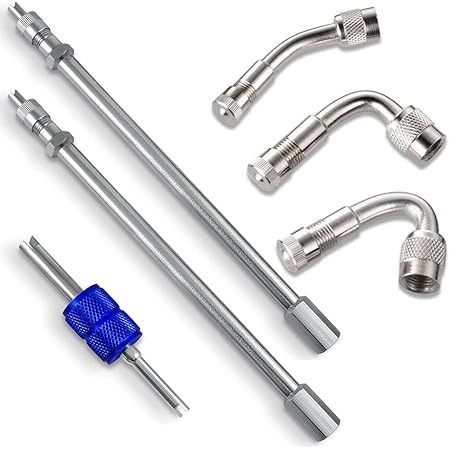 Amazon.com: Tiziri Dual Valve Stem Extension 2PCS 6" 150MM Dual Wheels ...