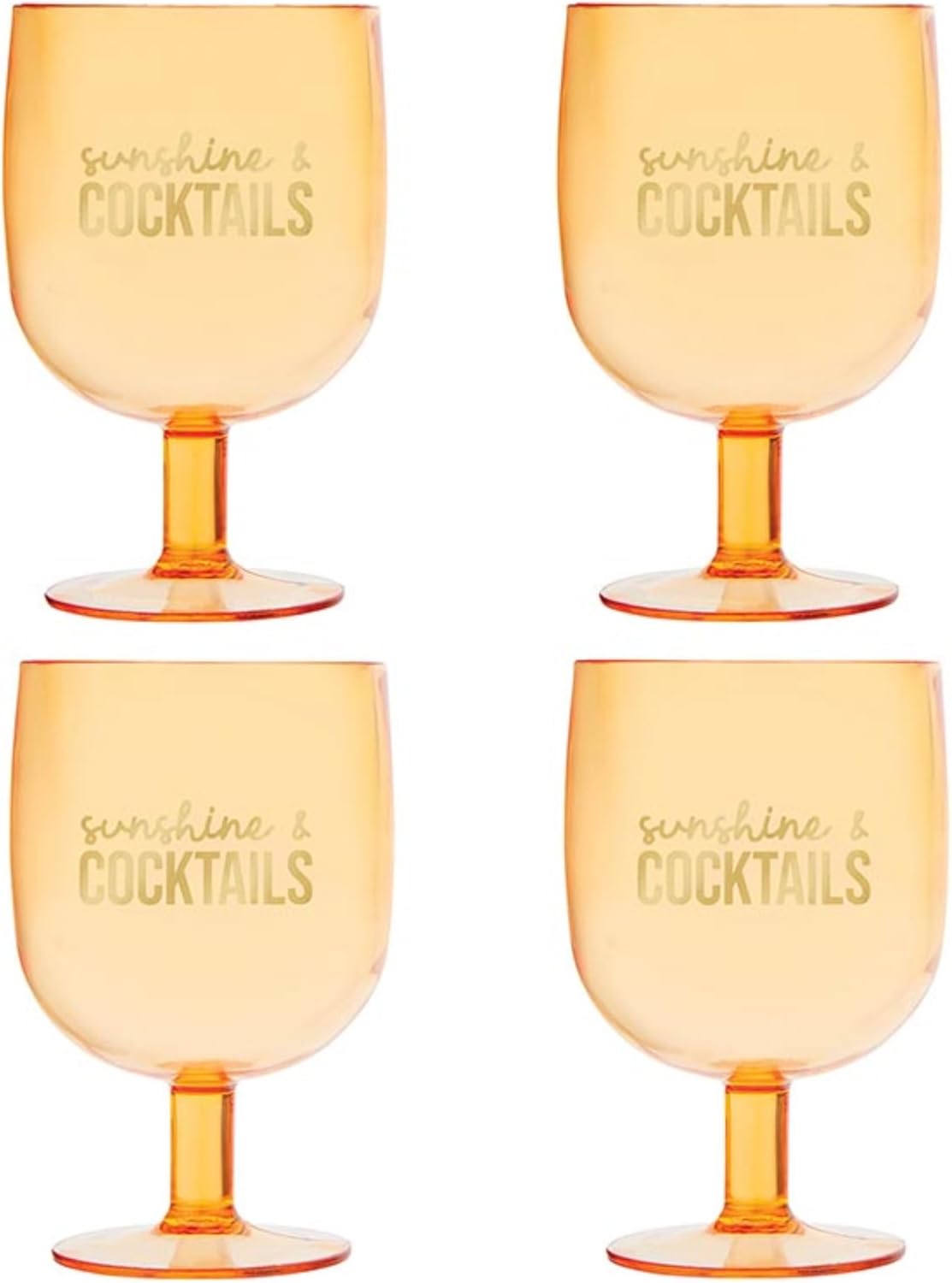 Amazon.com | Slant Collections Unbreakable Stackable Acrylic Stemmed ...