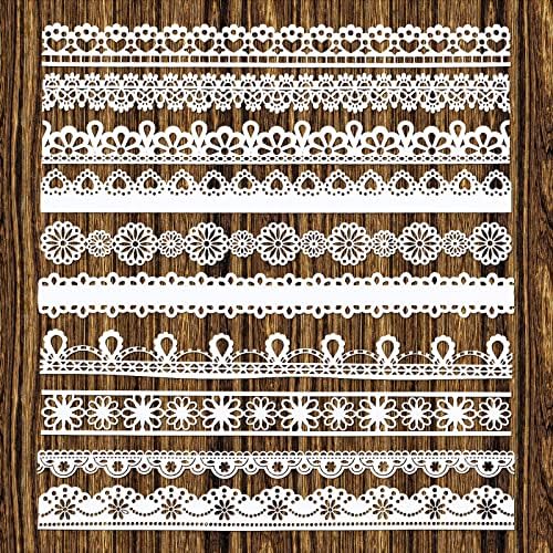 Amazon.com : OOTSR 10PCS Lace Paper Scrapbook Paper, Lace Paper Pack ...