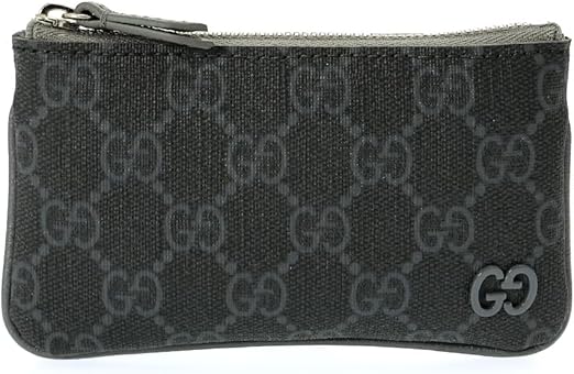 Amazon | [グッチ] キーポーチ キーケース キーリング付 コインケース メンズ レディース キャンバス ブラック 820666 ...