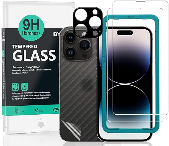 Ibywind Screen Protector (2 Pack) For iPhone 15 Pro 5G,9H Hardness ...
