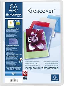Exacompta - Réf. 5769E - 1 Protège-documents Kreacover Chromaline - 60 ...