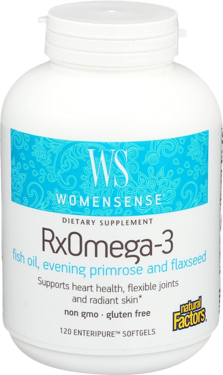 Amazon.com: WomenSense by Natural Factors, RxOmega-3 Fish Oil, Supports ...