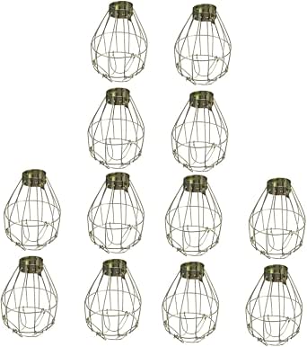 OSALADI 12 Pcs Cage Light Covers Metal Bulb Guard Cage for Pendant ...
