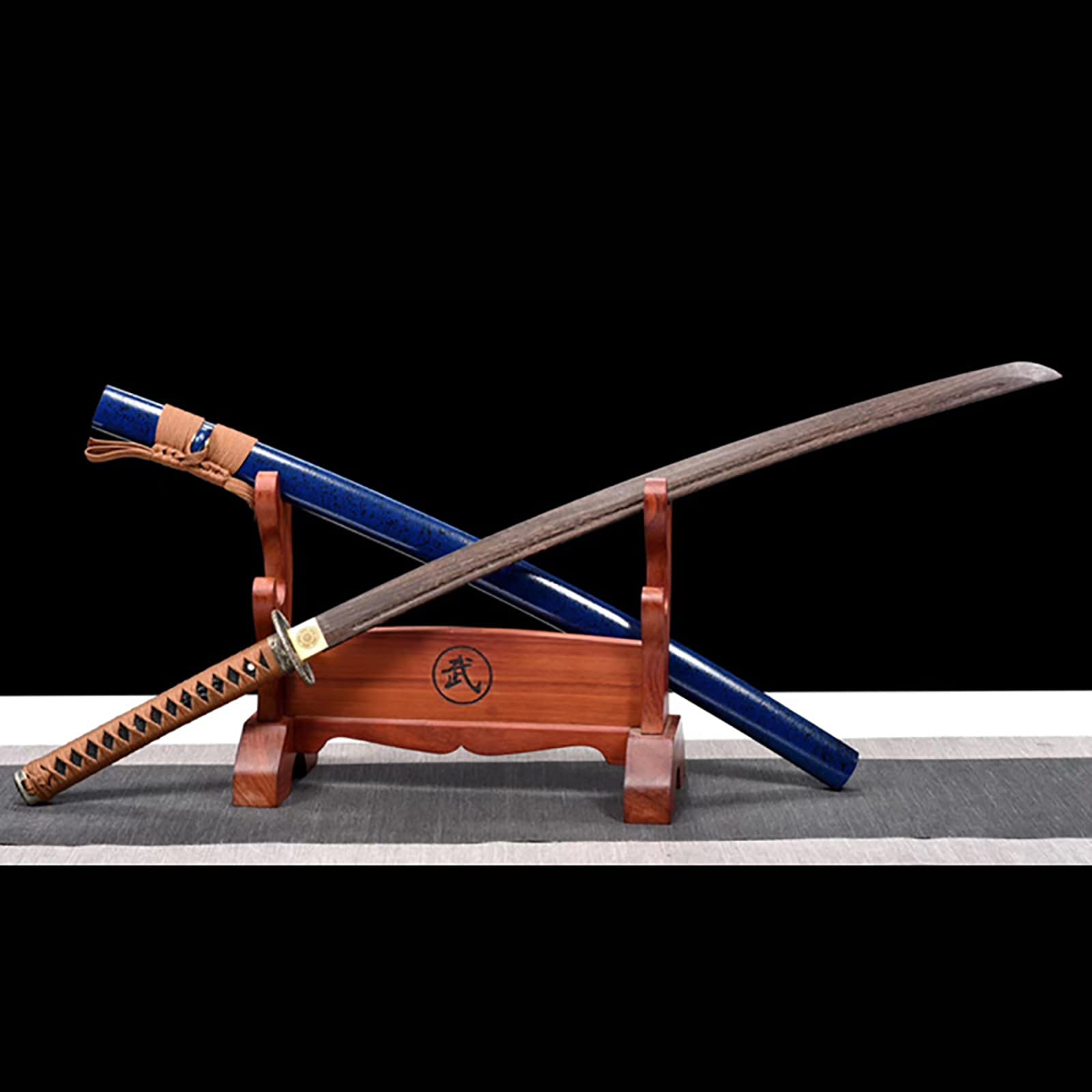 Baogeli 103cm Wooden Toy Samurai Swords Natural Rosewood Katana Solid ...