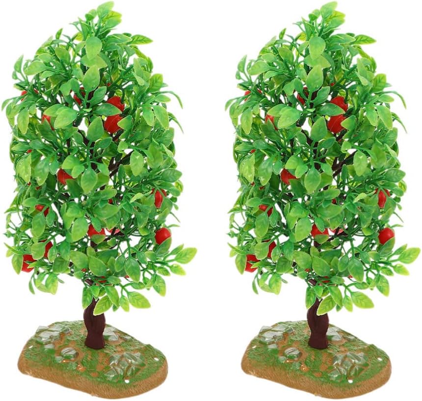 Amazon.com: FOMIYES 2Pcs Artificial Fruit Tree Models Apple Tree Model ...