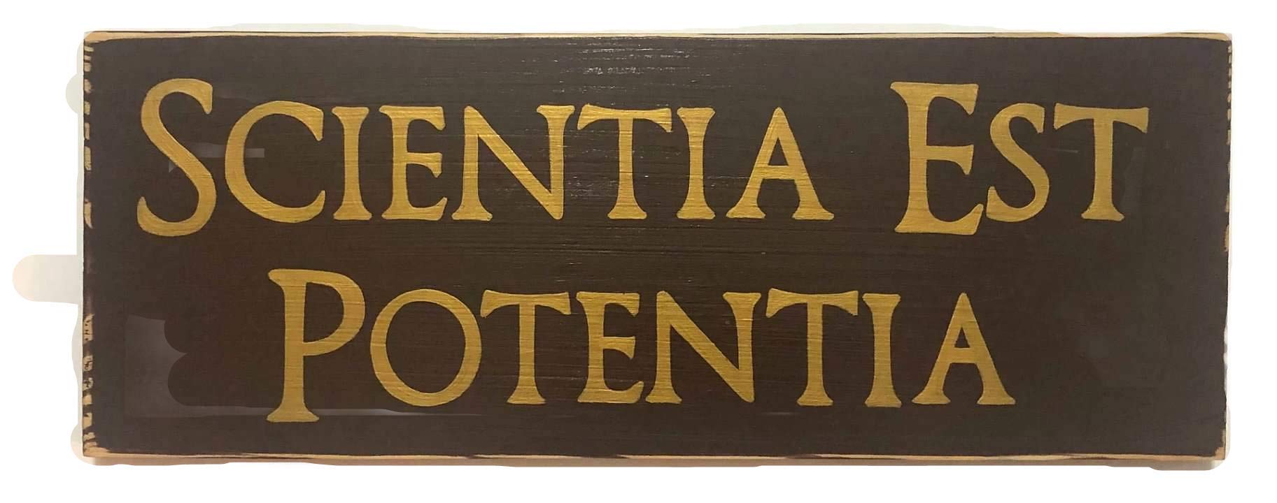 Buy SCIENTIA EST POTENTIA Knowledge Is Power in Geekery Nerdy Latin ...