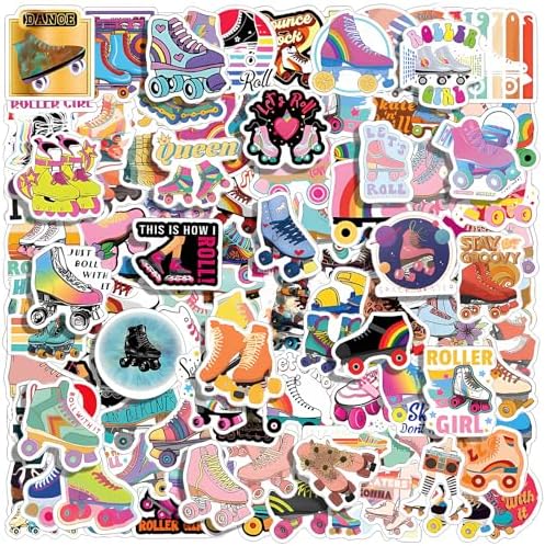 Amazon.com: Jeffdad 110 Pcs Roller Skatie Stickers for Kids, Roller Ice ...