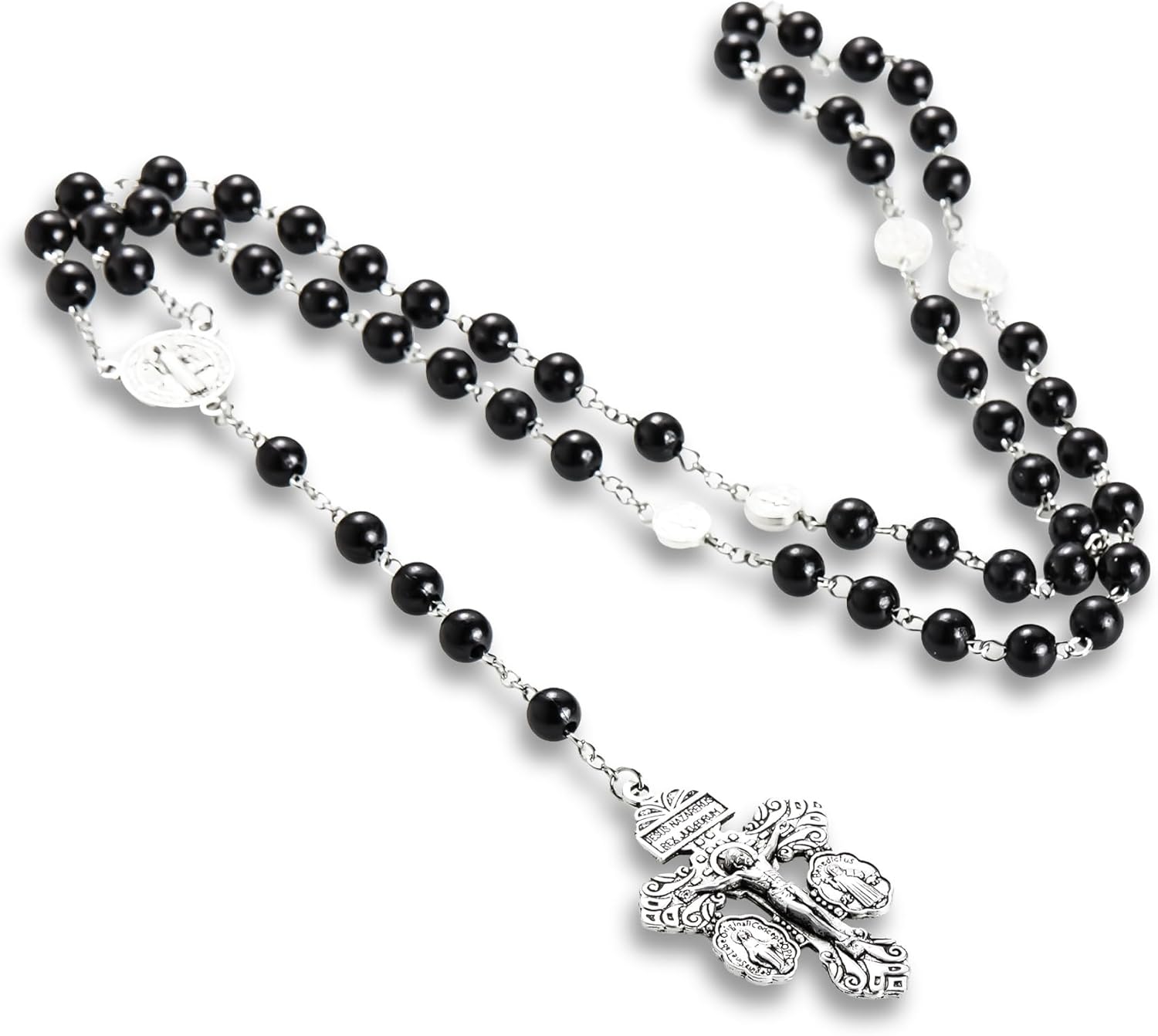 Amazon.com: Cruz Del Perdon Catolica Rosary - Crucifijo Del Perdon ...