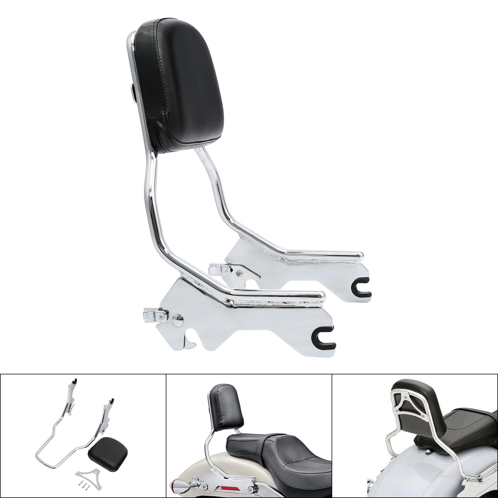 Snapklik.com : Standard Sissy Bar Upright Backrest Fit For Fit For ...