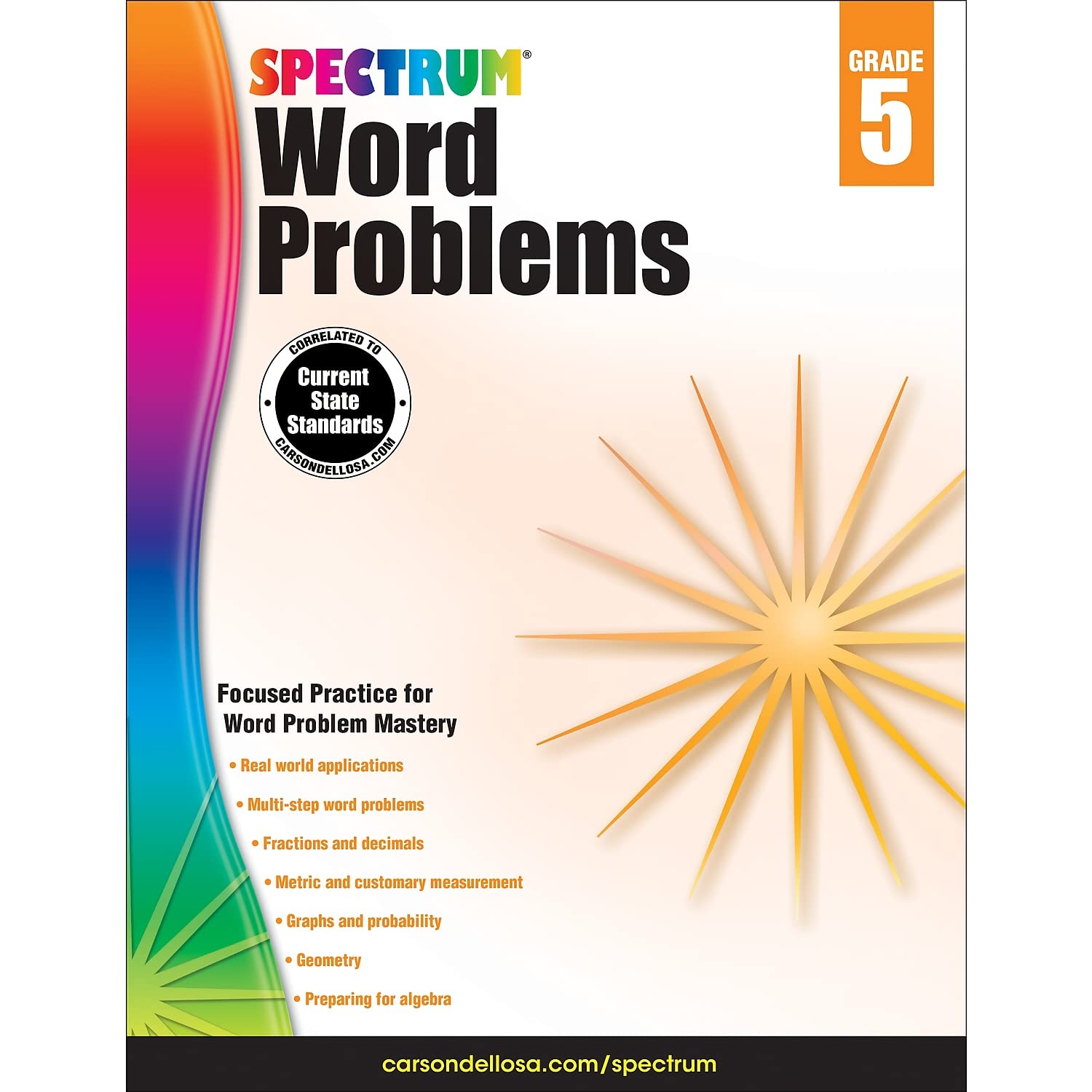 Snapklik.com : Spectrum Math Word Problems Grade 5 Workbook, Ages 10 To ...