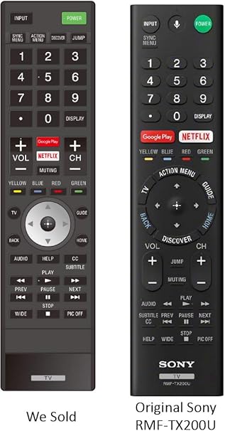 Amazon.com: USARMT RMF-TX200U Remote Compatible with All Sony Smart TV ...