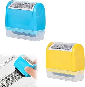 2 PCS Confidential Roller Stamp Address Blocker Stamp Wide Roller Stamp ...