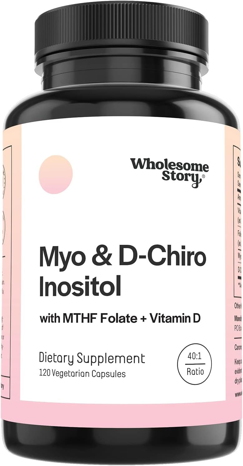 Amazon.com: Myo-Inositol & D-Chiro Inositol Capsules with MTHF, Folate ...