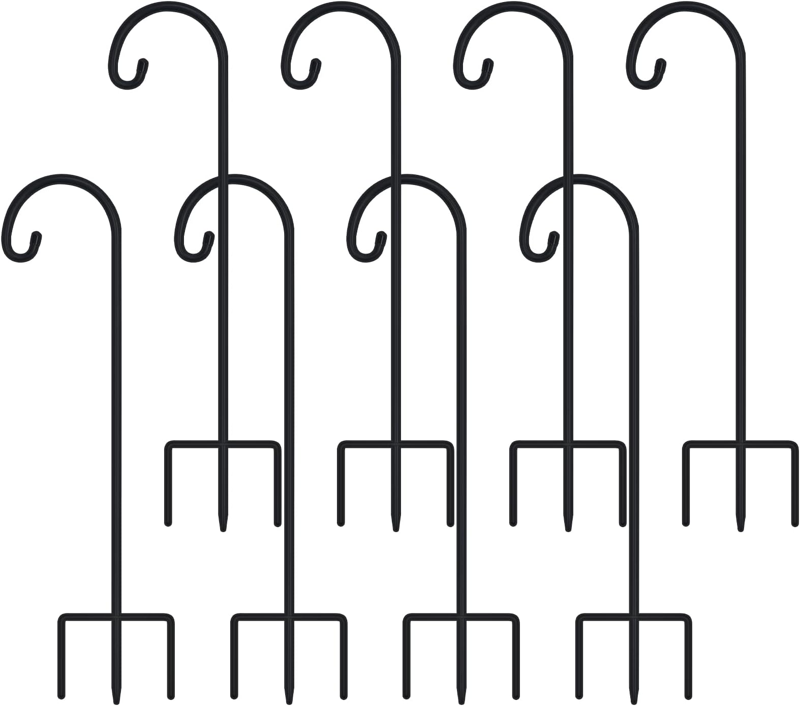 Amazon.com: Sorbus Shepherds Hooks for Outdoor - Set of 10 Extendable ...