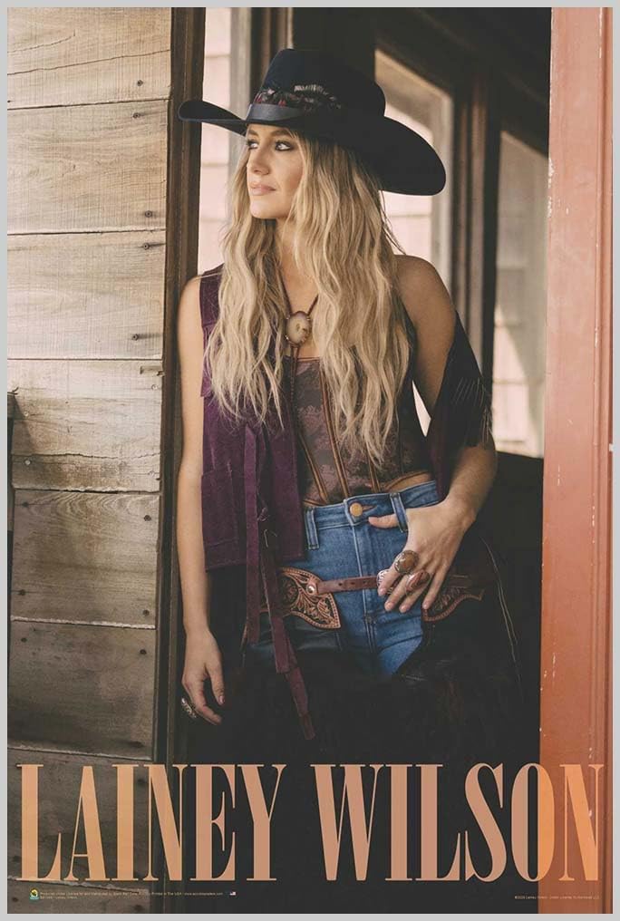 Amazon.com: Lainey Wilson Poster - 24.5 x 36.5 inches - Laminated ...