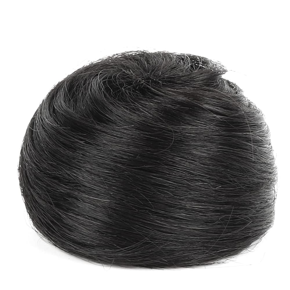 2 piezas de cabello humano desordenado de moño, moño rosa desordenado ...