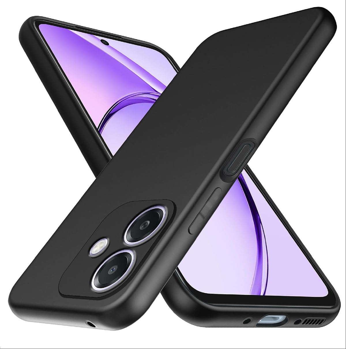 QWYJ Funda para OPPO A40 4G/A60 5G Case Protectora de TPU Suave ...