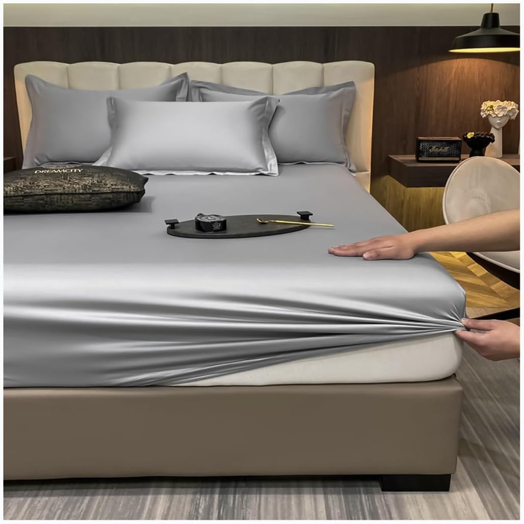 Amazon.com: OBONG Twin-XL Fitted Sheet 100% Cotton Double Brushed Ultra ...