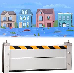 Amazon.com: Flood Control Barrier Reusable Aluminum Water Barrier ...