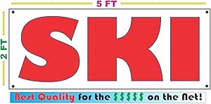 Amazon.com : Ski 2x5 Banner Sign : Office Products