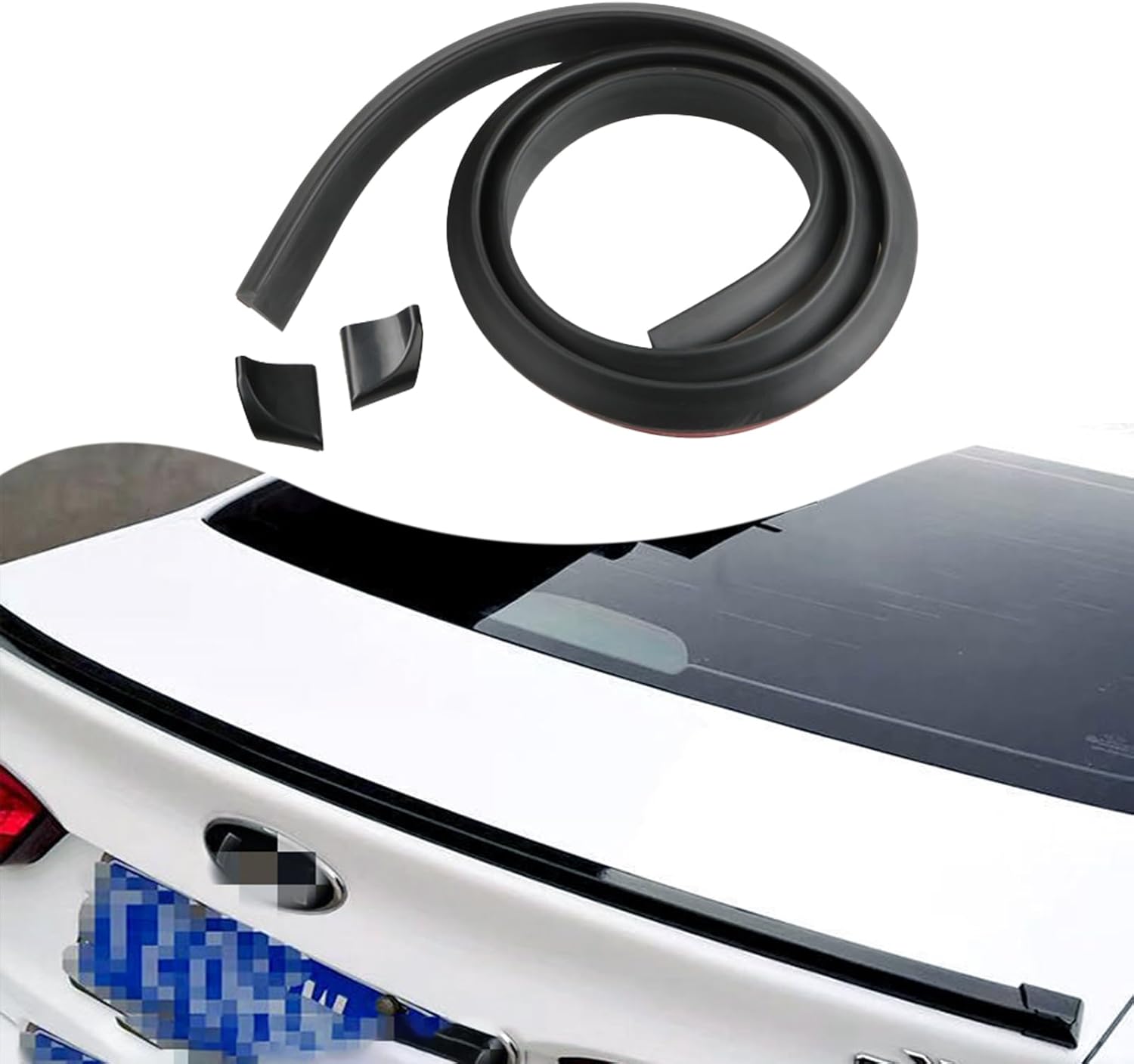 Amazon.com: vvag Universal Car Trunk Spoiler Roof Lip Kit, 59"(150cm ...