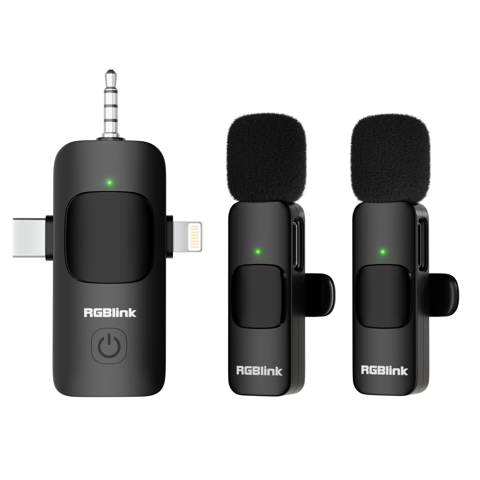 Amazon.com: RGBlink Wireless Lavalier Microphone 3 in 1 Mini Microphone ...